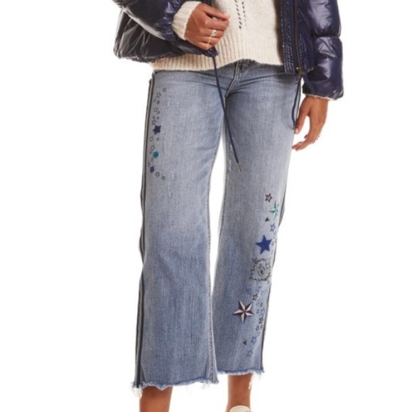 Odd Molly | Jeans | Nwt Odd Molly Crop Wise Leg Swing Denim Jeans ...